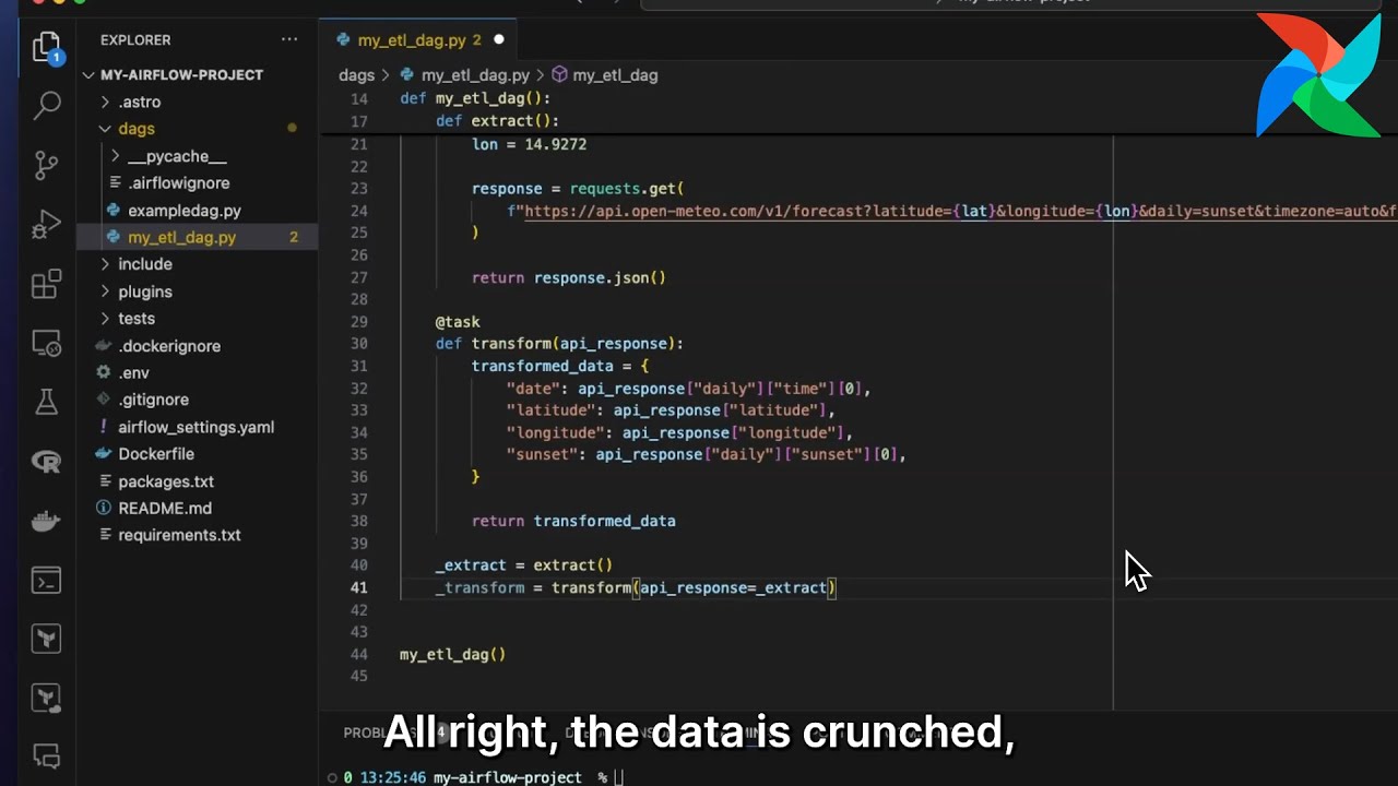 Quickstart ETL with Airflow (Step 4 of 9) - YouTube