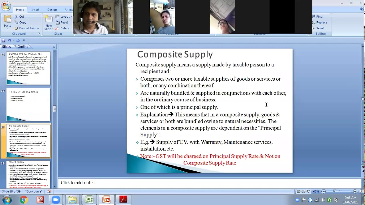 GST Section 8 Composite and Mixed Supply with Sums - YouTube