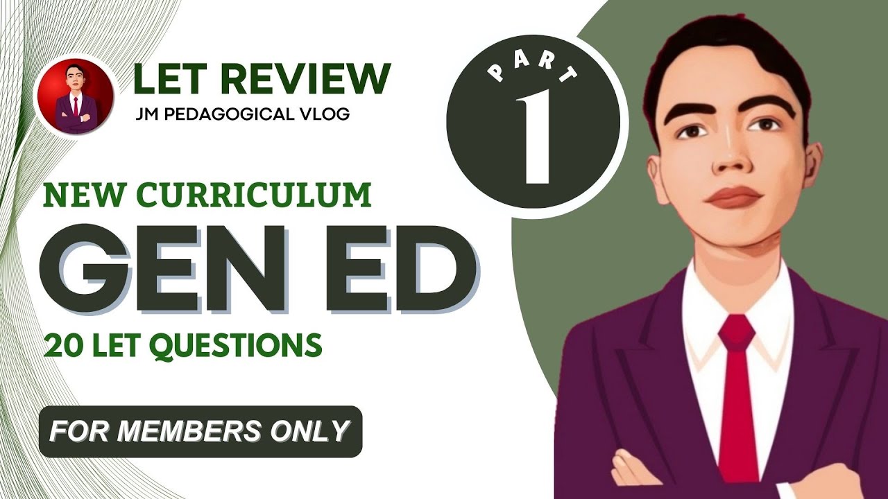 GEN ED Part 1: LET REVIEW - YouTube