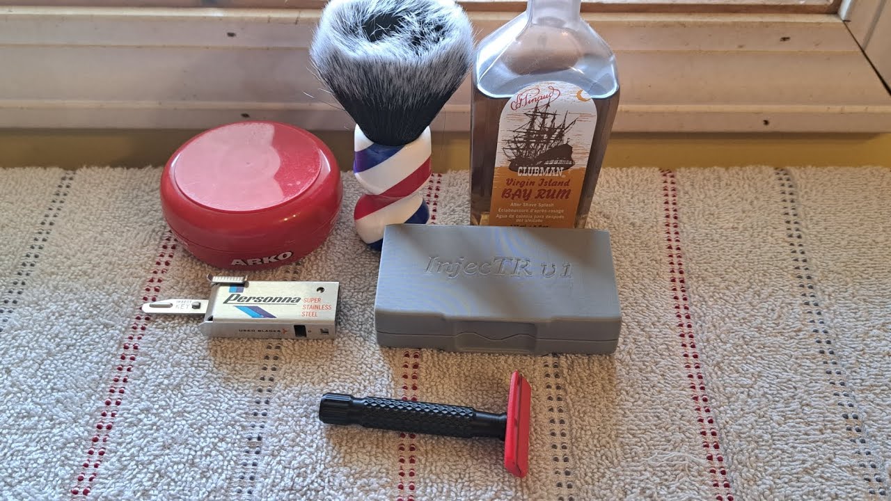 Shave With InjecTR V1 3D Printed Injector Razor By Roger Quintero - YouTube