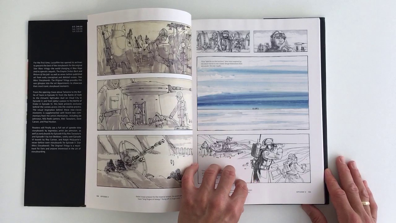 Star Wars Storyboards original trilogy - QuickLook/CoolBook - - YouTube