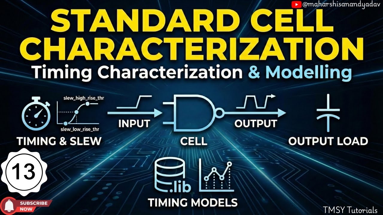 Timing Characterization and Modelling | Standard Cell Characterization ...