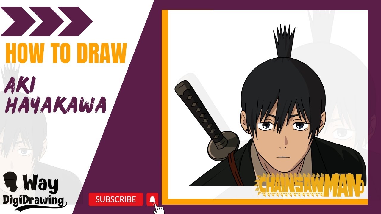 How to Draw Aki Hayakawa from Chainsawman - YouTube