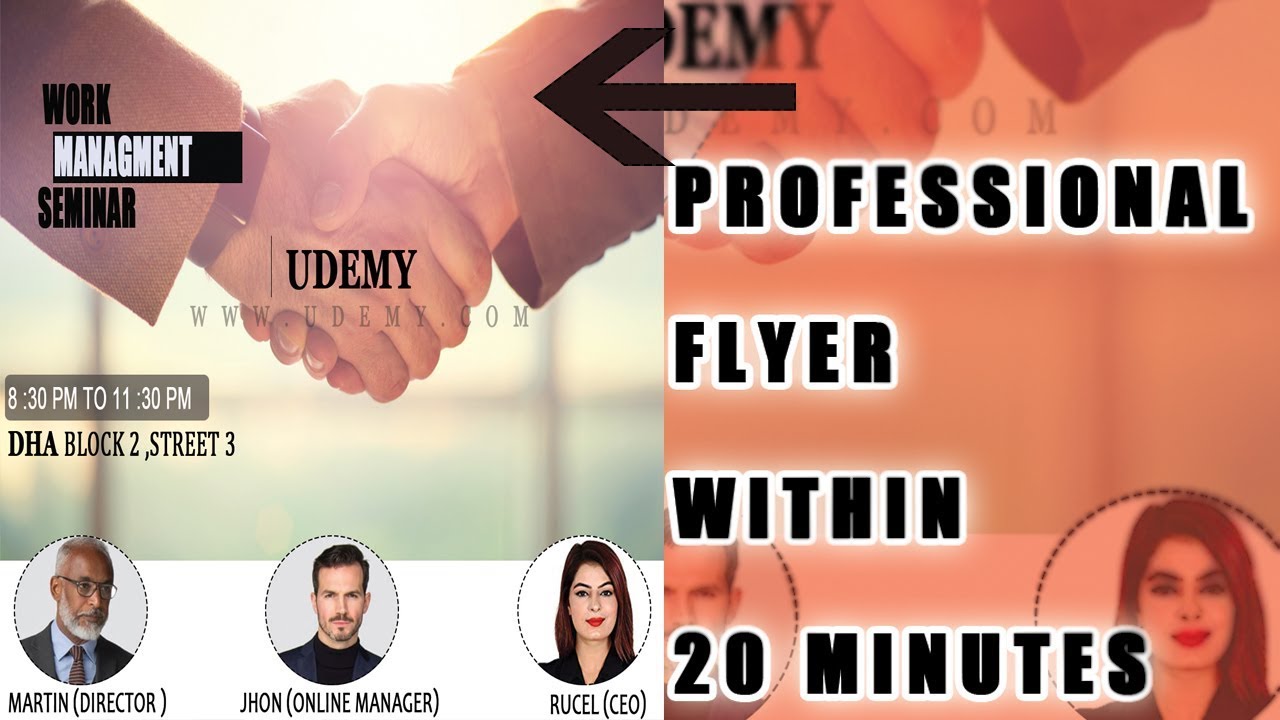 How to Create a Professional Flyer in Photoshop | (Seminar Flyer) - YouTube
