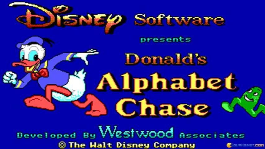Donald's Alphabet Chase gameplay (PC Game, 1988) - YouTube