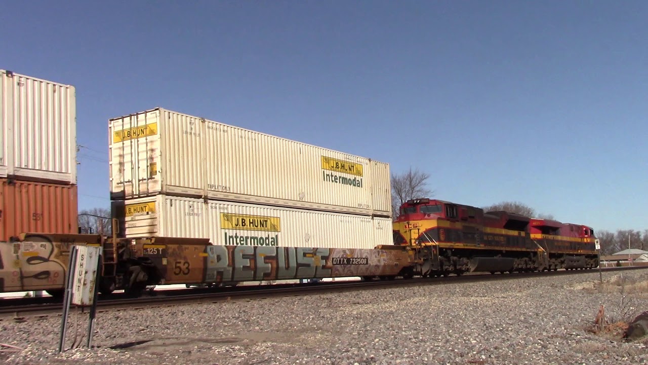 KCS 4821 East in Mazon, IL 3/4/20 - YouTube