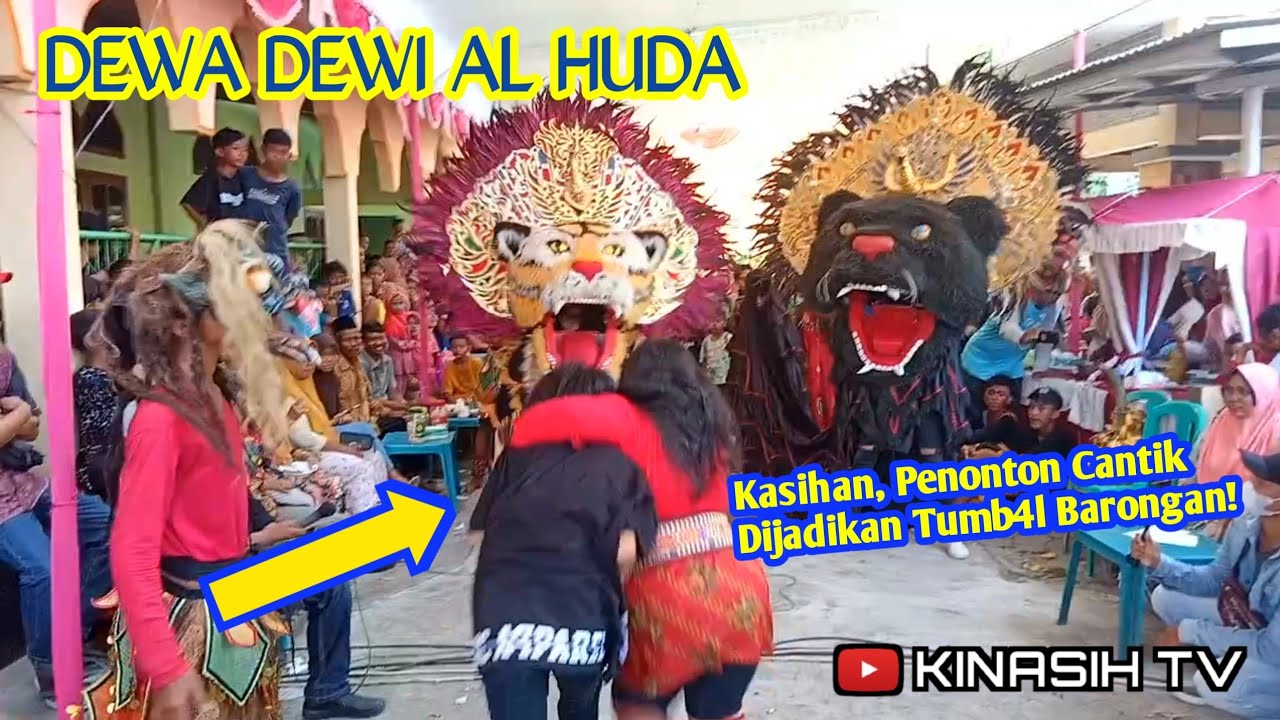 VIRAL! Barongan Makan Penonton Cantik. Dewa Dewi Al Huda Di Brambang Karangawen 2023 - YouTube