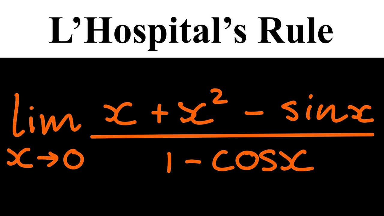 Limit Practice Example (L’Hospital’s Rule) - YouTube