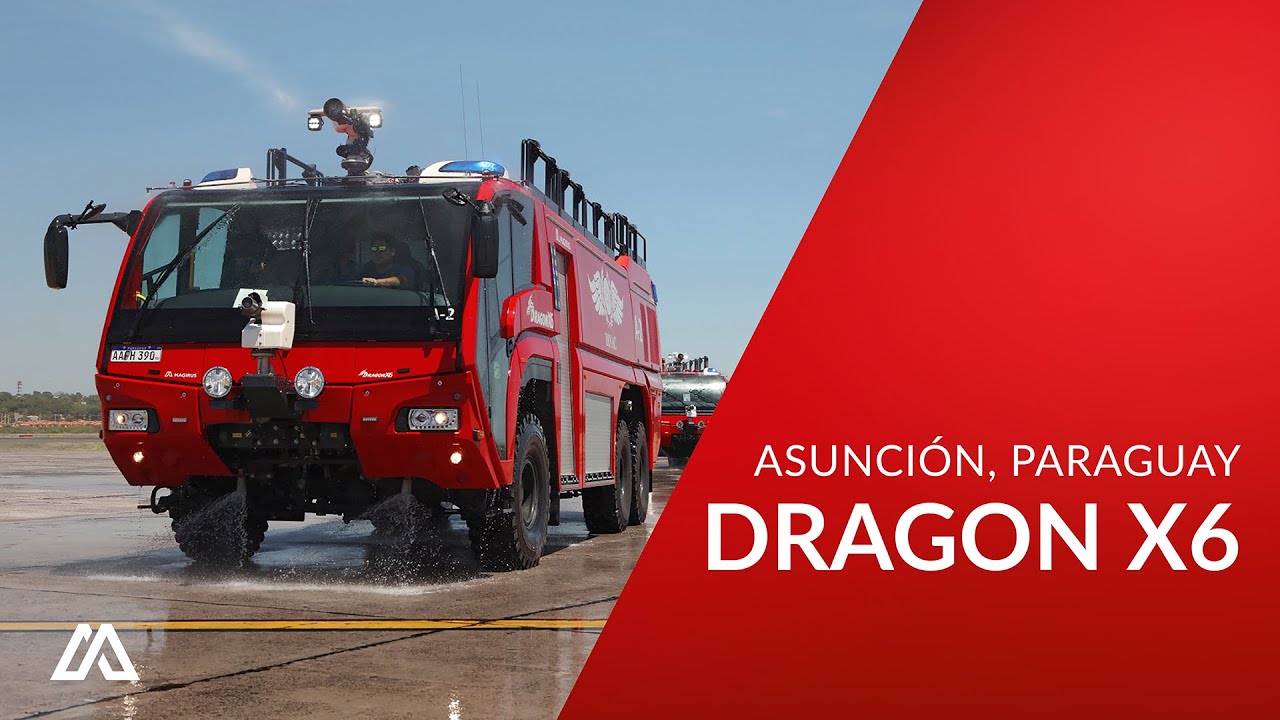 Magirus ARFF en Paraguay: cuatro DRAGON X6 para Asunción - YouTube