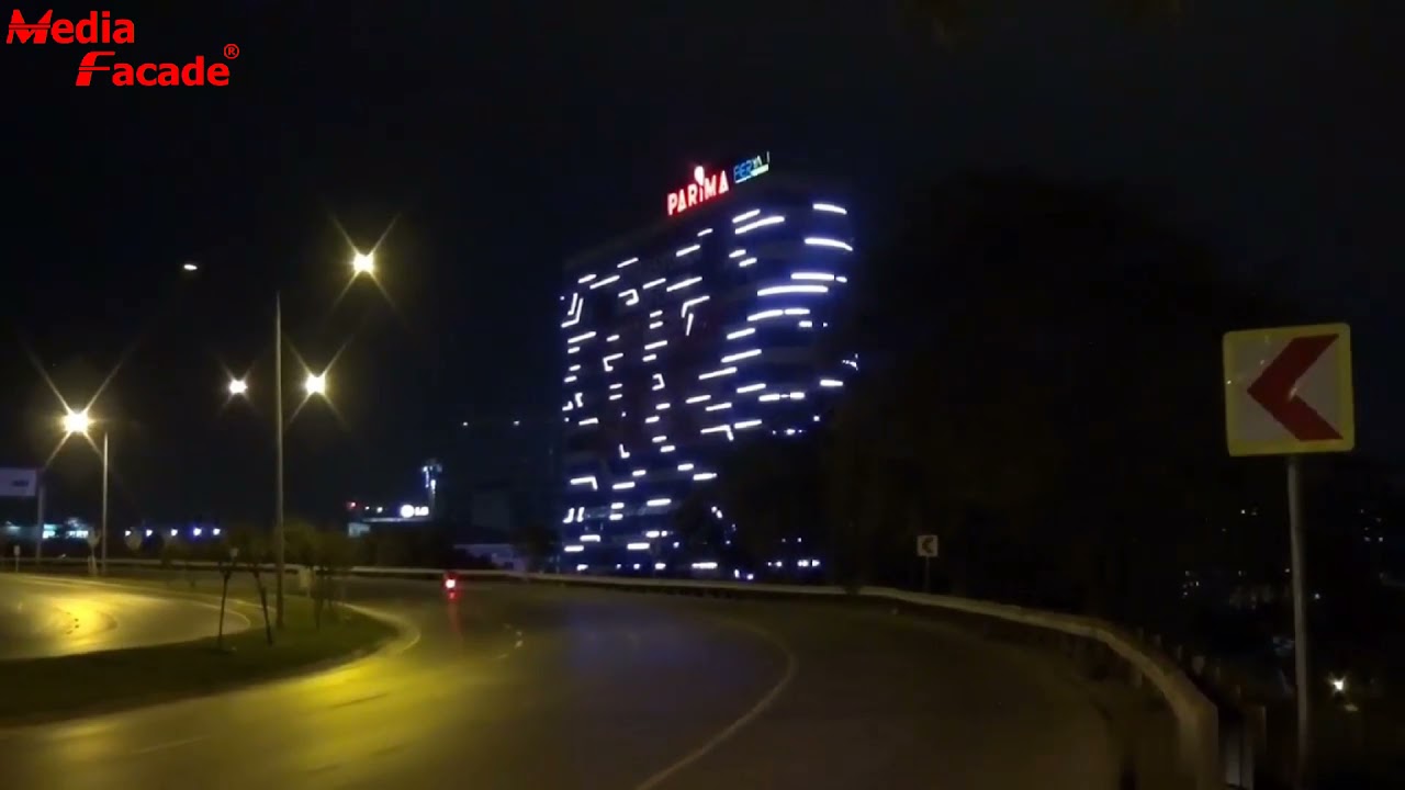 Media Facade Lighting Design for Landmark Building,Turkey - YouTube