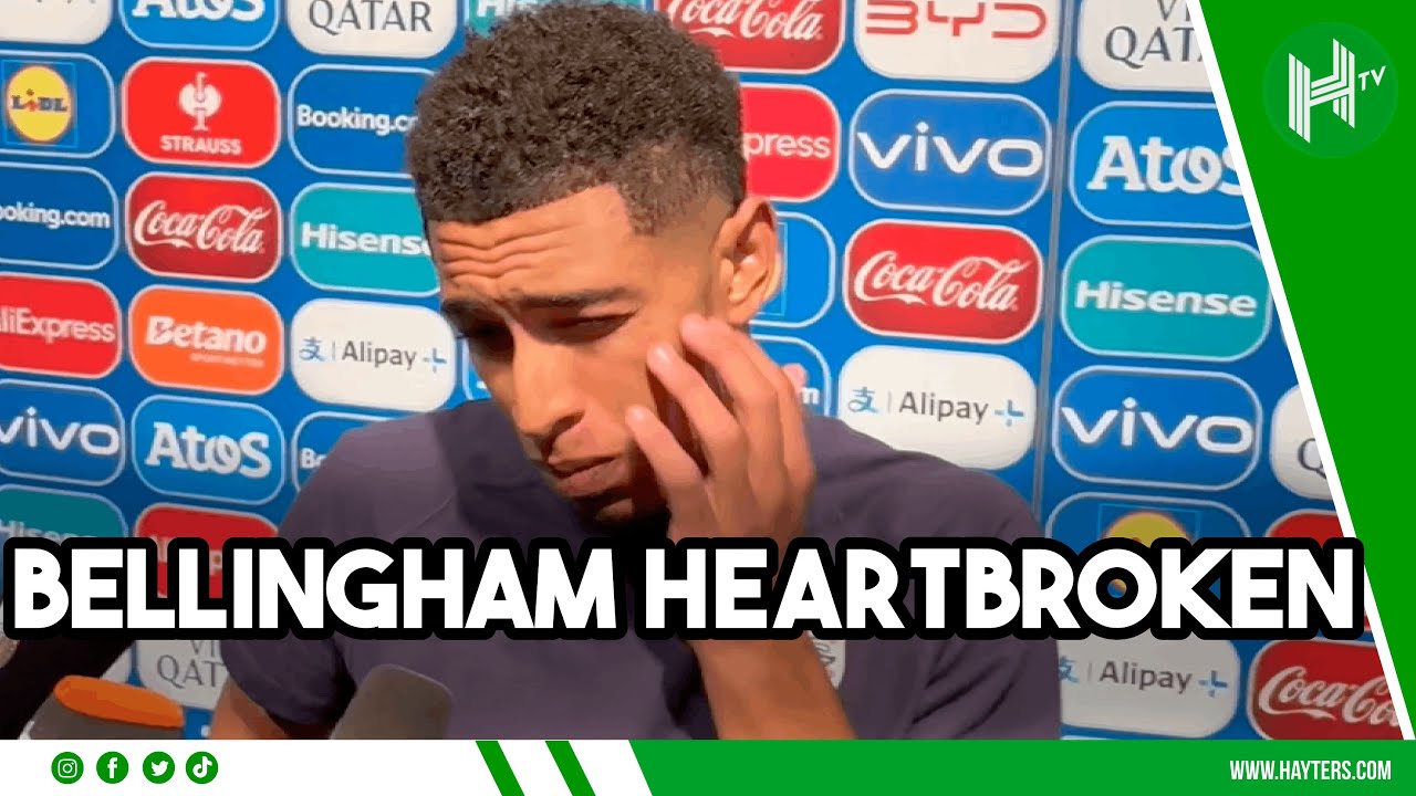 IT'S HEARTBREAKING! Bellingham CRUSHED after England's Euro 2024 final ...