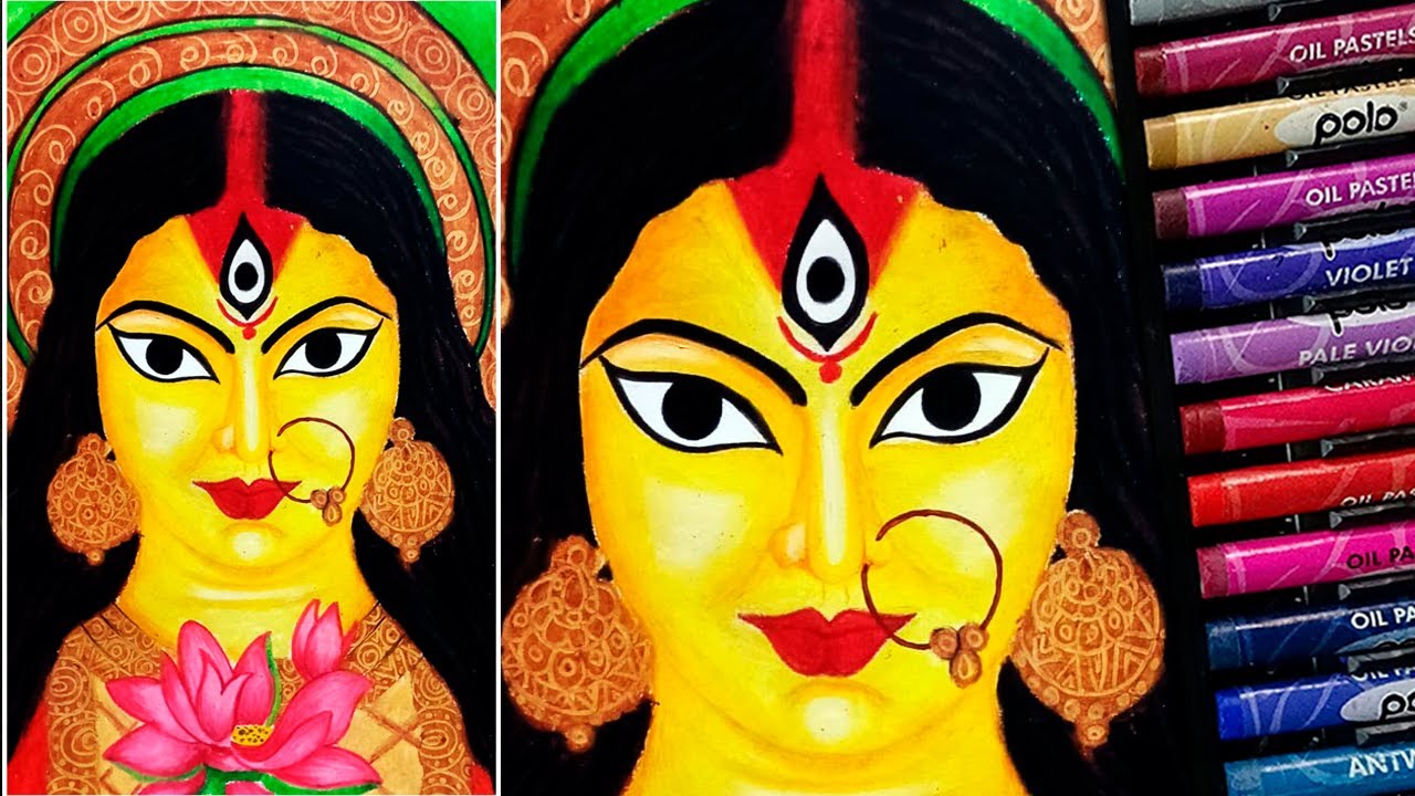 Easy Maa Durga Drawing | Durga Puja Special Drawing | Navaratri Drawing ...