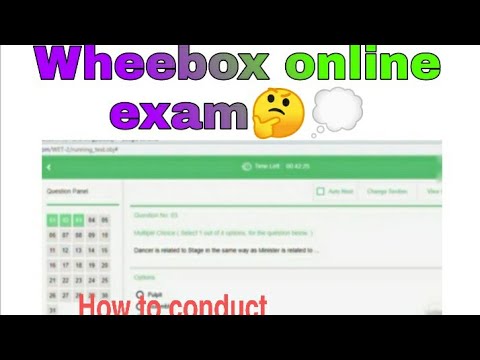 How to starting exam in WHEEBOX.. online 👍👍 - YouTube