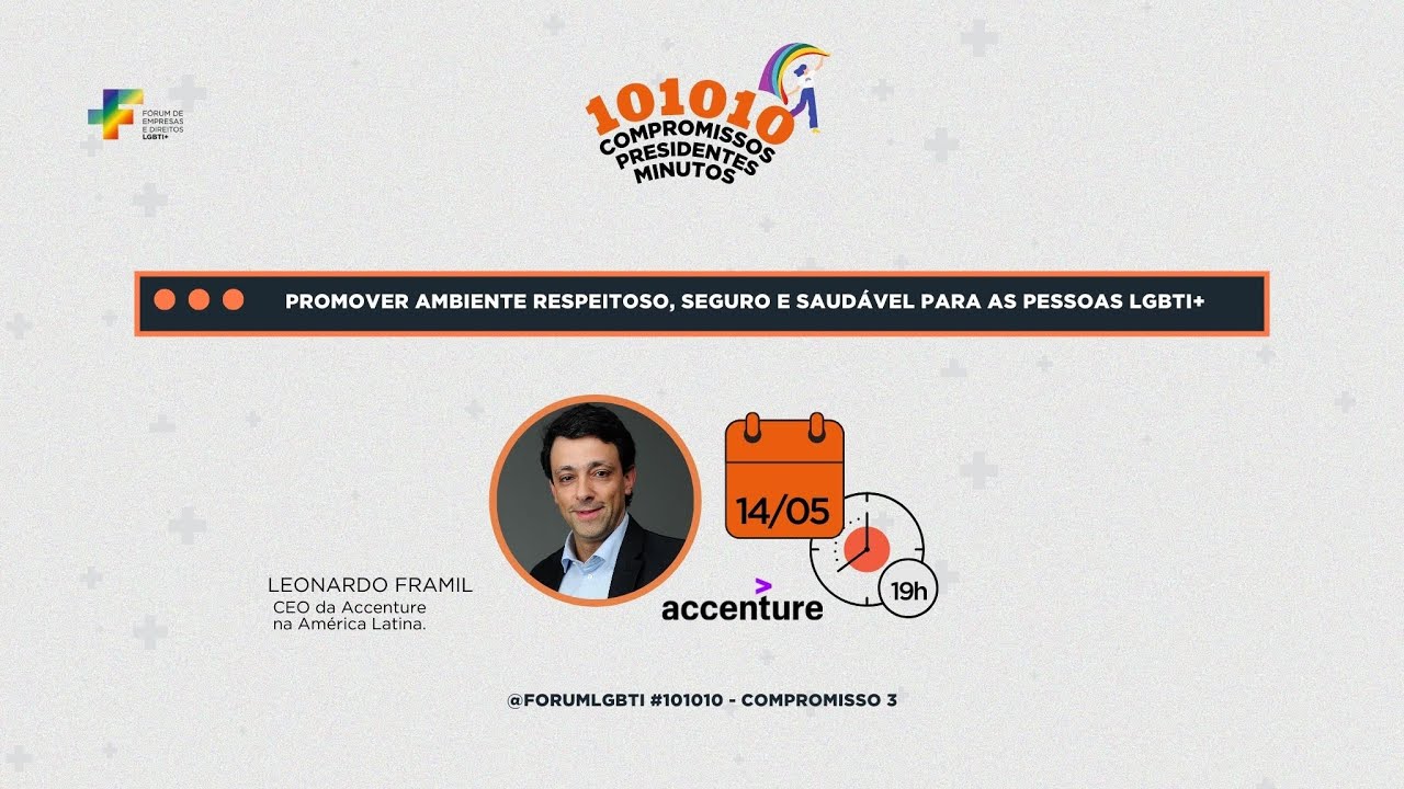 Compromisso 3 por Leonardo Framil, CEO da Accenture Brasil #101010 ...