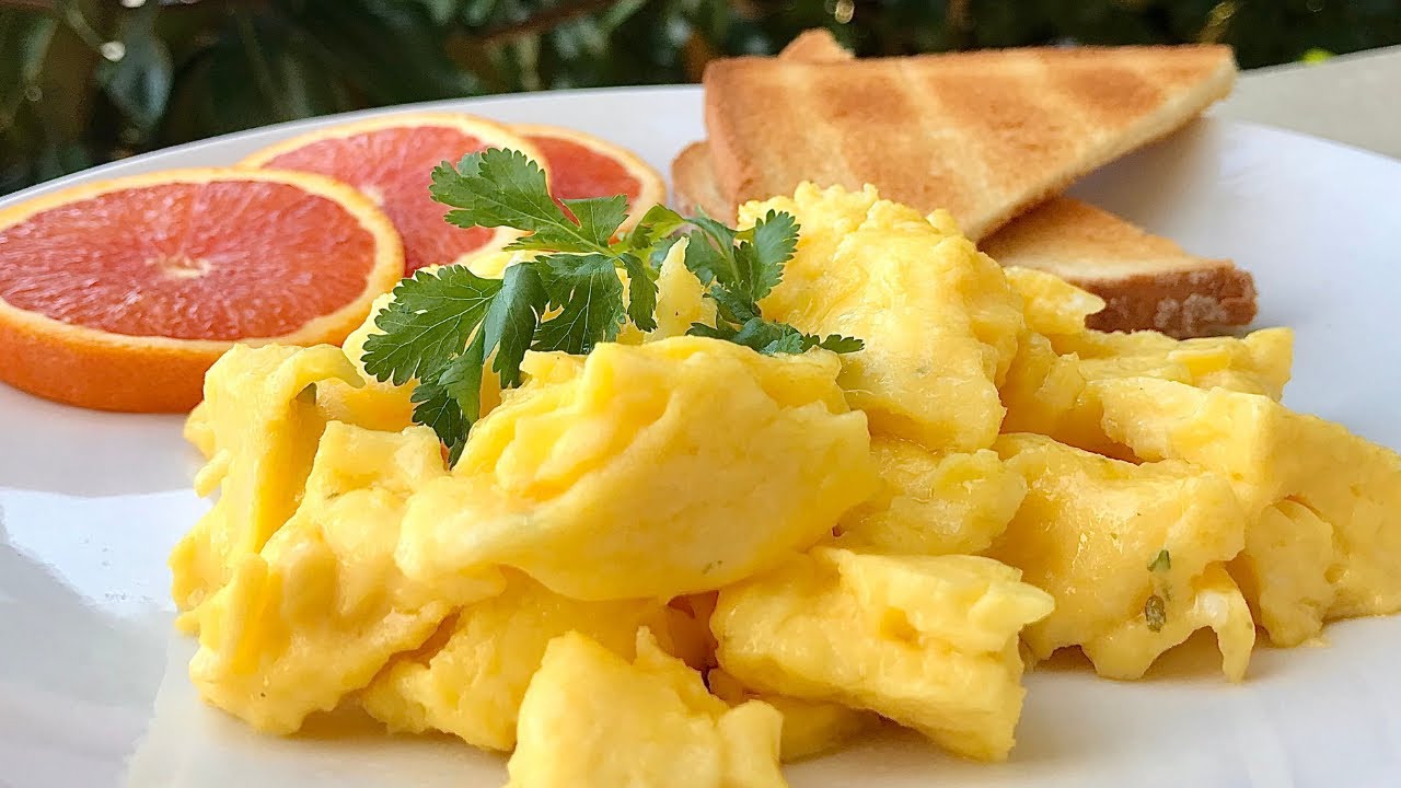 Huevos Estilo Restaurante SCRAMBLE EGGS Restaurant Style - YouTube