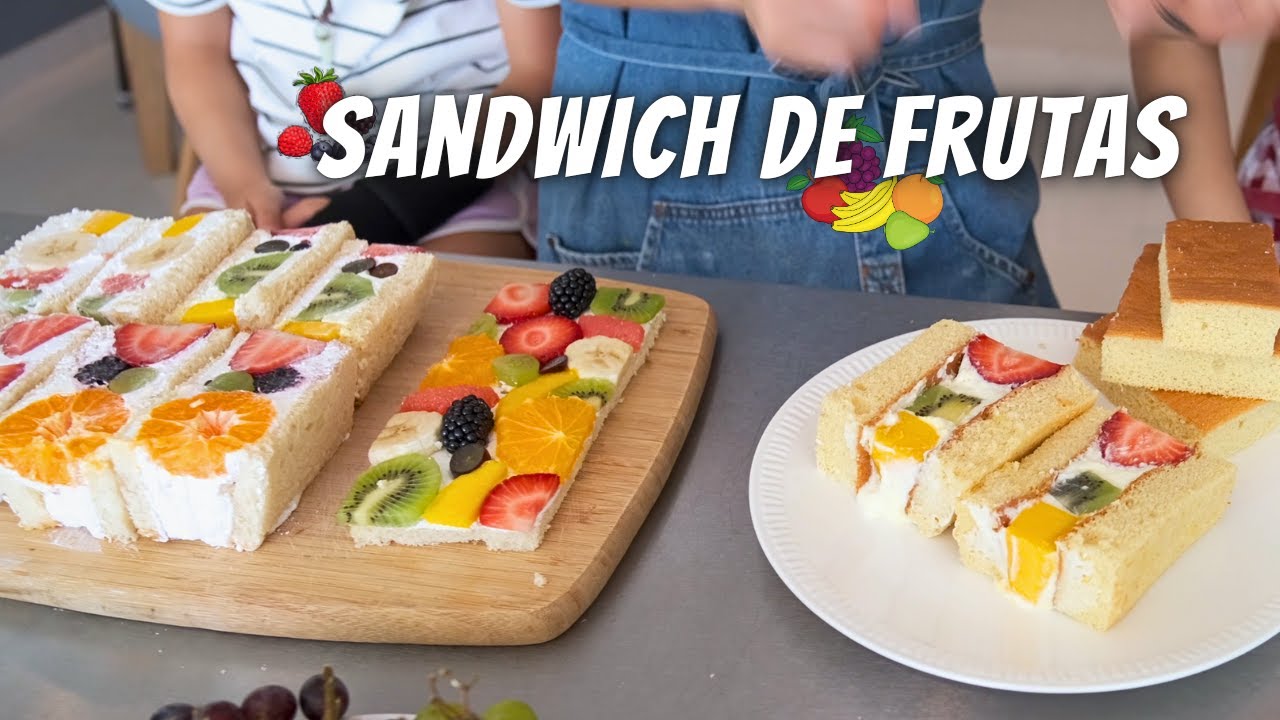 Sandwich de FrutasㅣRico Bonito y Fácil 😋 - YouTube