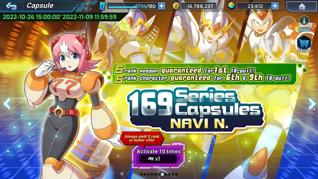 [Rockman X Dive] Free Gacha Pull, Navi N. Capsules - 2022, November 8th - YouTube