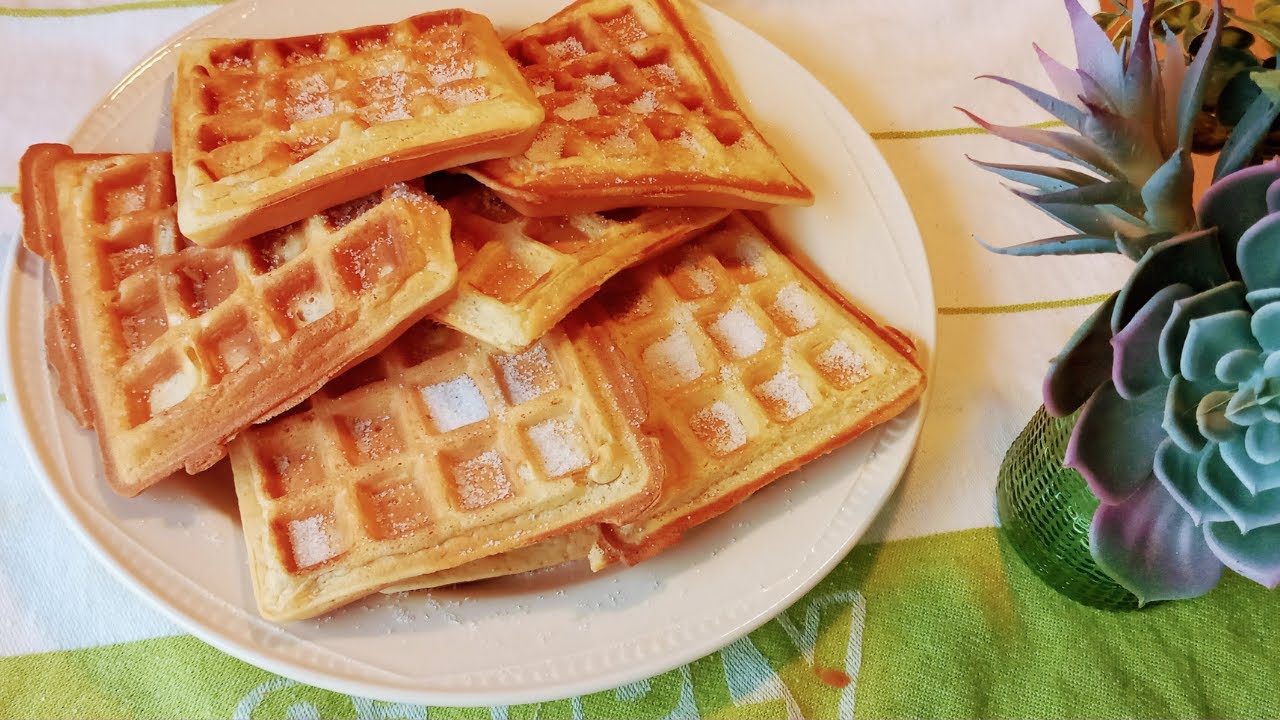 Les gaufres de Bruxelles inratables et moelleuses //Waffles recipe # ...