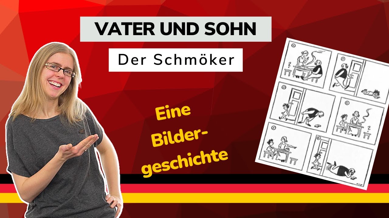 🌍 Day 180 - Bildergeschichte (Vater und Sohn - "Der Schmöker") - A2 ...