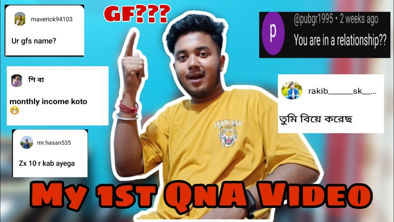 My 1st QnA video 😍🙏|Girlfriend?, Relationship, YouTube Income Revealed ...