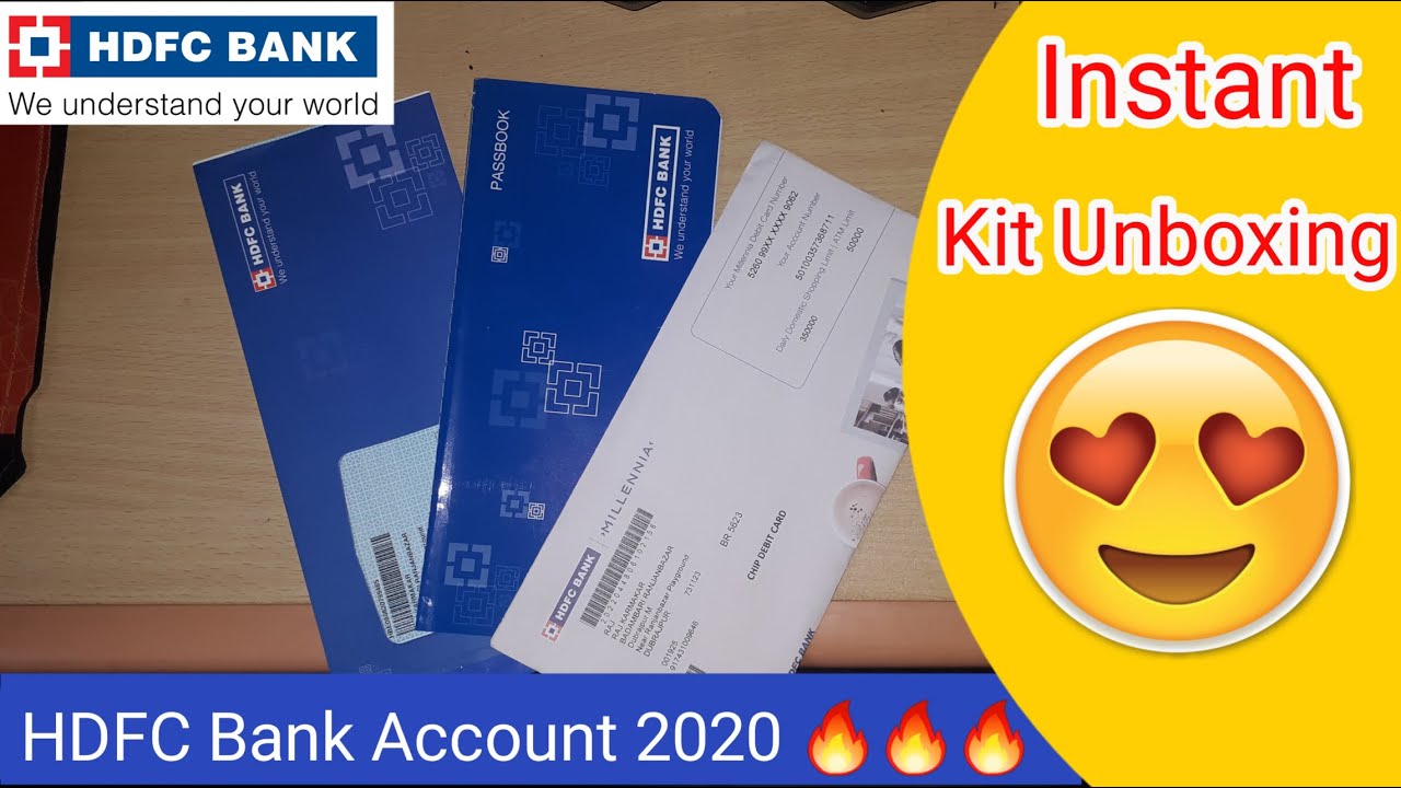 HDFC Instant welcome Kit Unboxing 2020 🔥🔥🔥 - YouTube