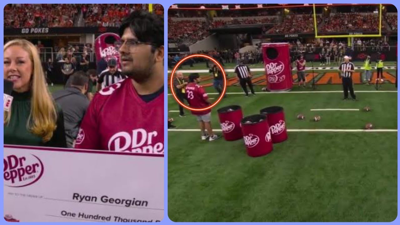 Dr. Pepper tuition giveaway video - Dr. Pepper halftime contest drama ...