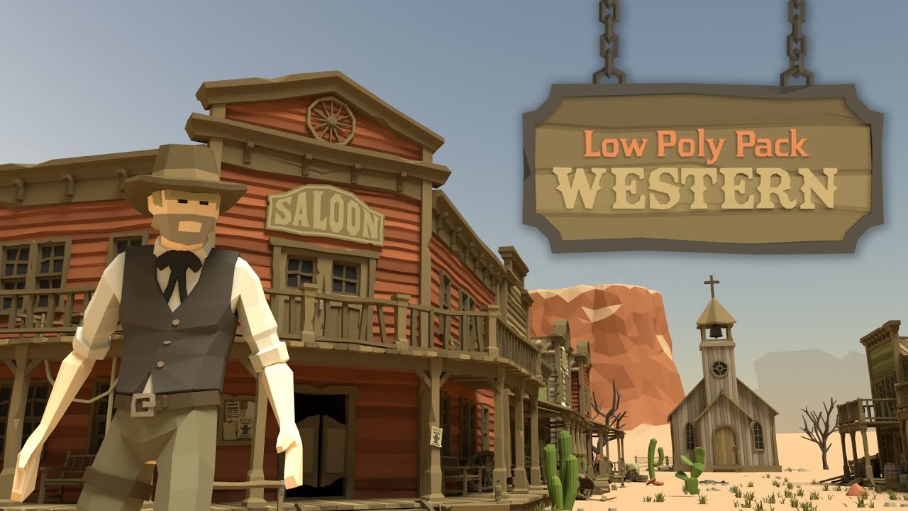 Western Low Poly Pack (TRAILER) - YouTube