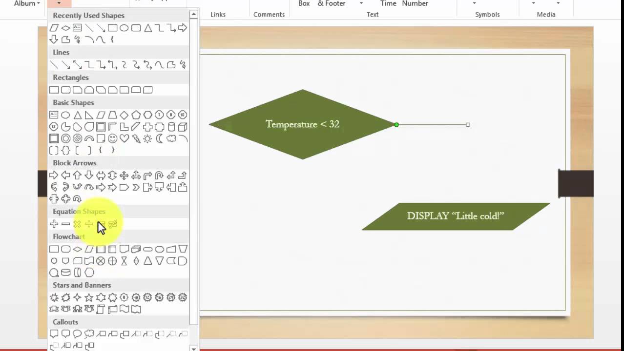 Visual Basic - Flow Chart and Pseudocode of If Condition - YouTube