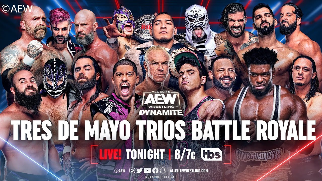 Tres de Mayo Trios Battle Royale / AEW Dynamite #187 / WWE 2K23 - YouTube