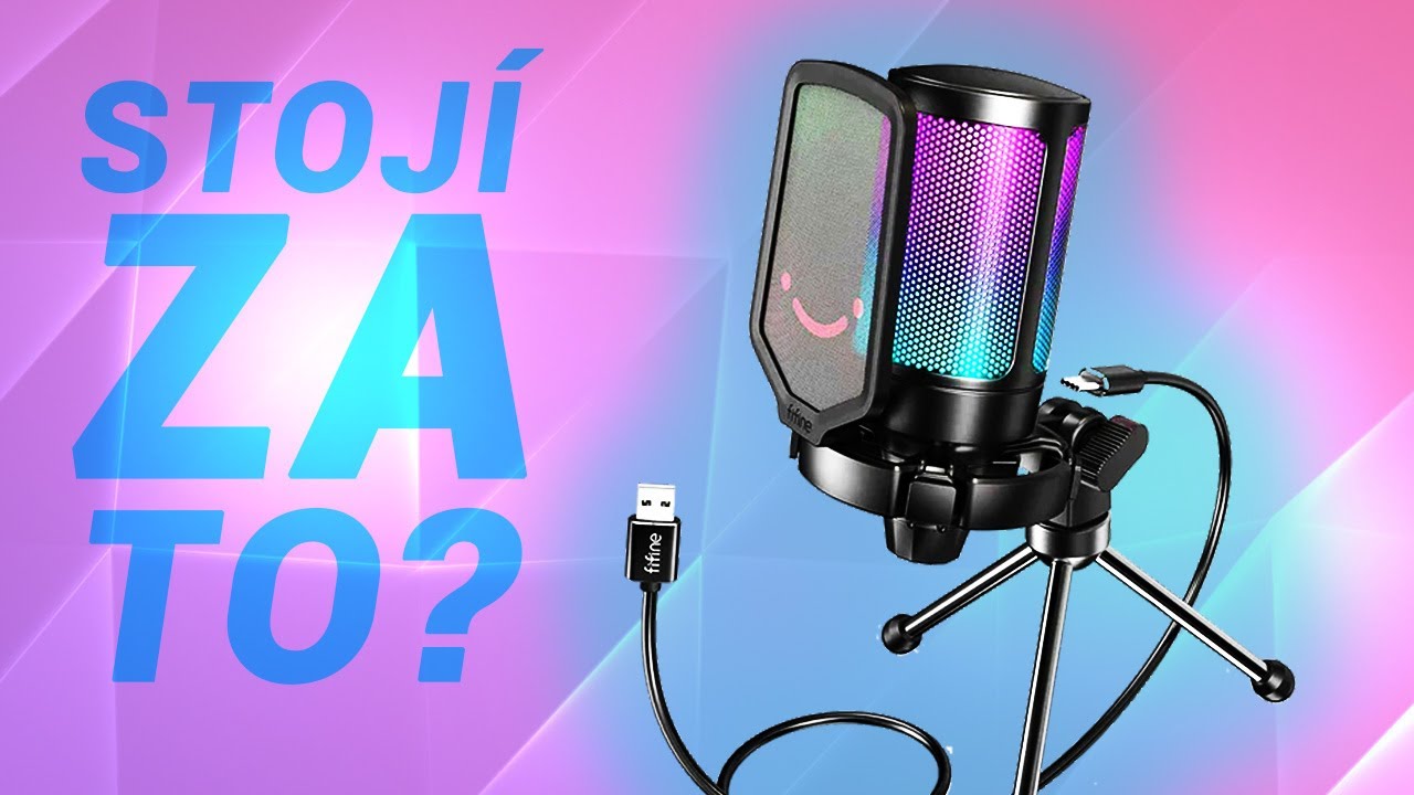 Rychlounboxing a test mikrofonu Fifine A6V - YouTube
