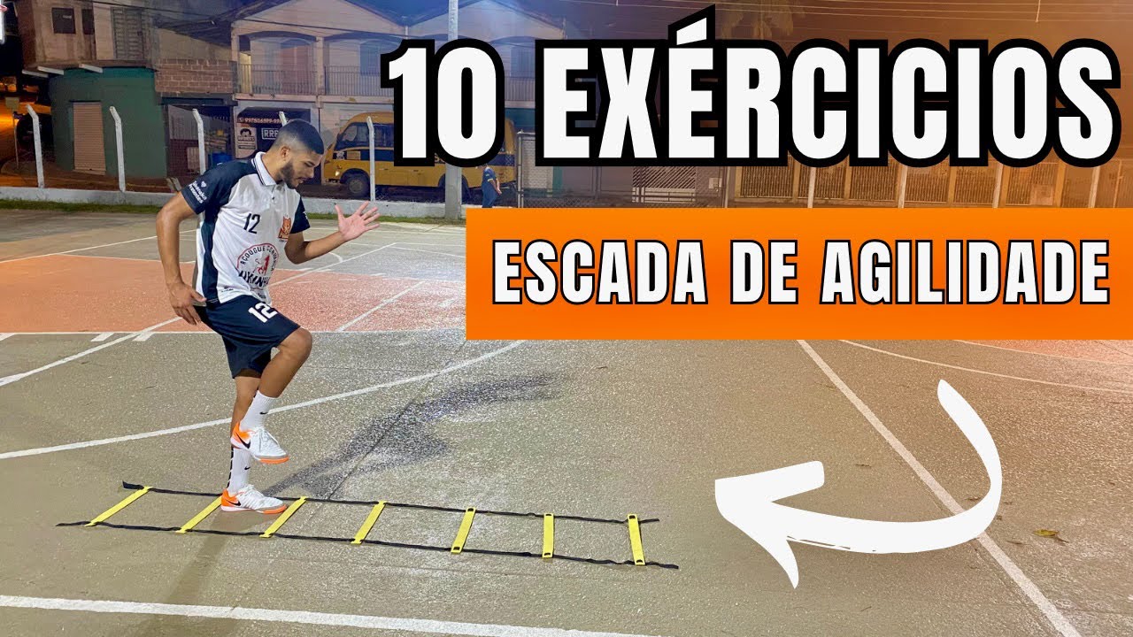 10 EXERCÍCIOS com ESCADA DE AGILIDADE 💪🏾🔥 - YouTube