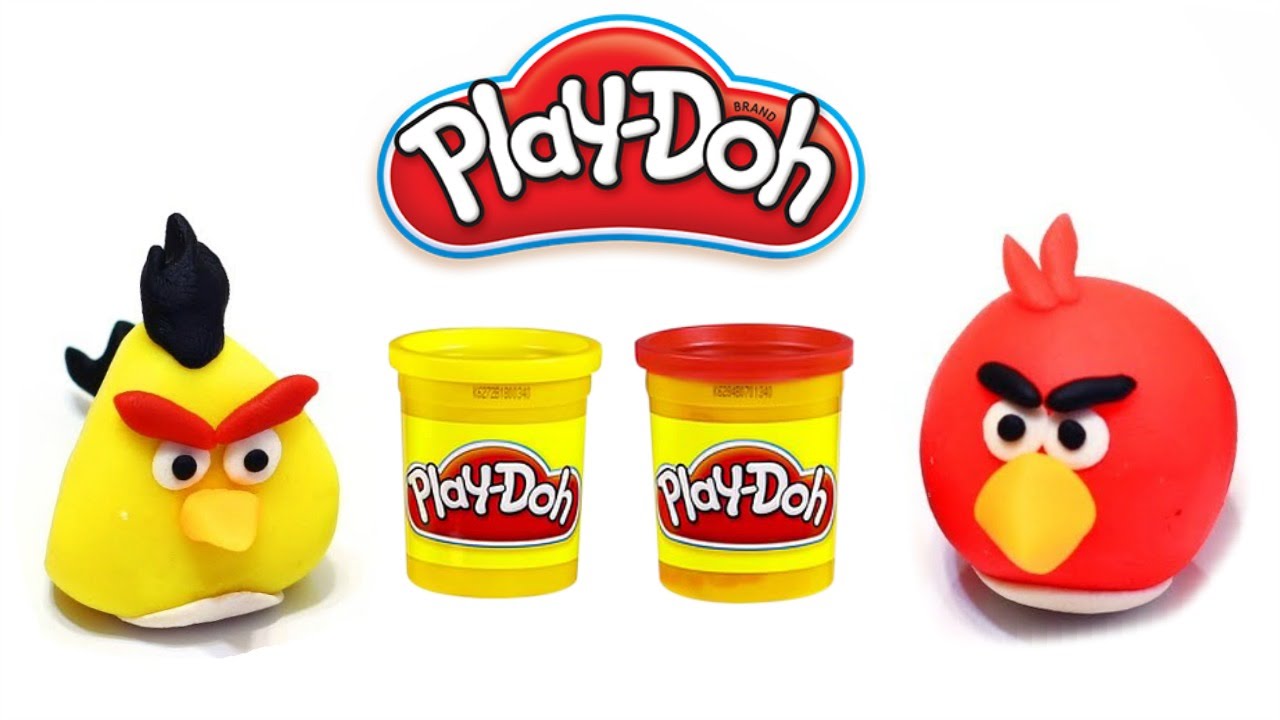 Angry Birds Play doh STOP MOTION playdoh video - YouTube