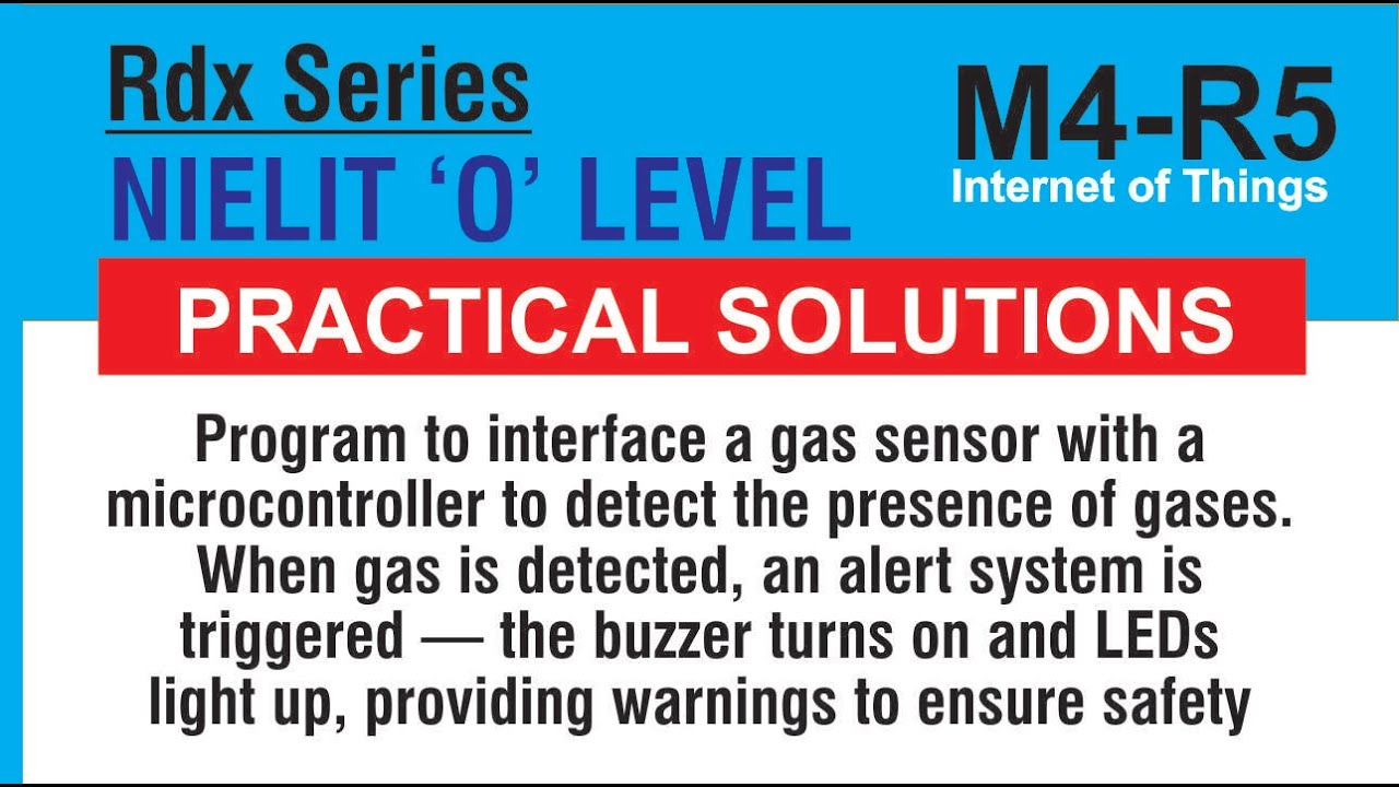 Gas sensor with a microcontroller to detect gases and The buzzer turns ...