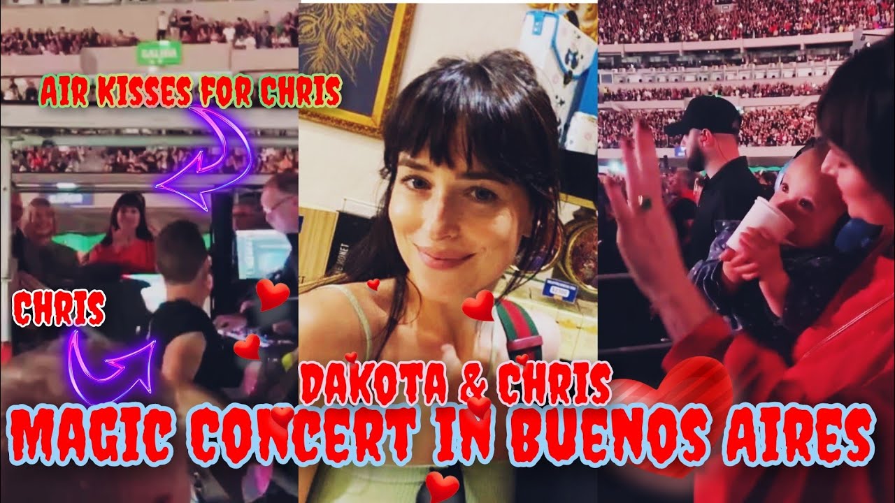 😍 NEW! DAKOTA JOHNSON & CHRIS MARTIN - Magic Concert in Buenos Aires 💟NEW DAKOTA JOHNSON 💕 - YouTube