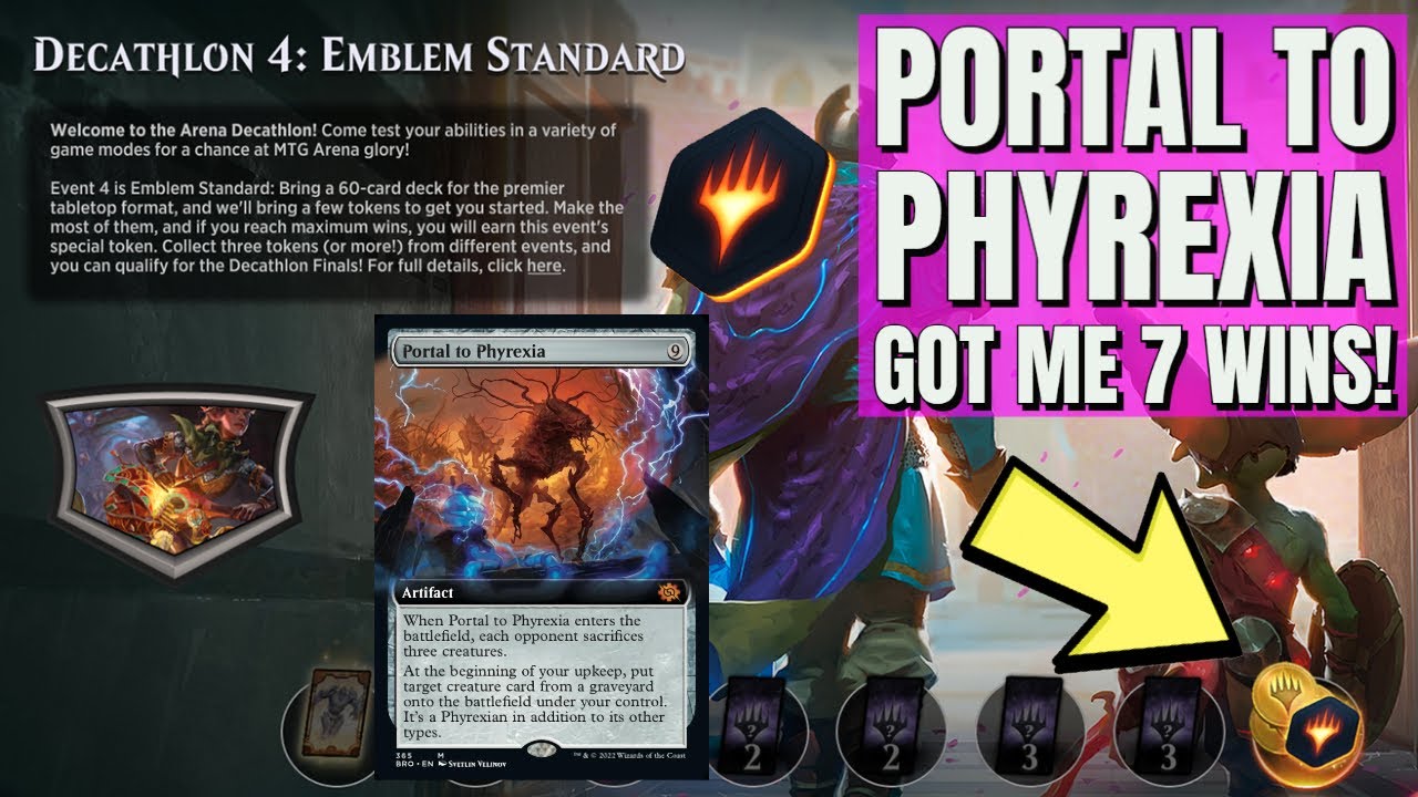 7 Wins with Portal in MTG Arena Decathlon Emblem Standard | MTG | Magic ...
