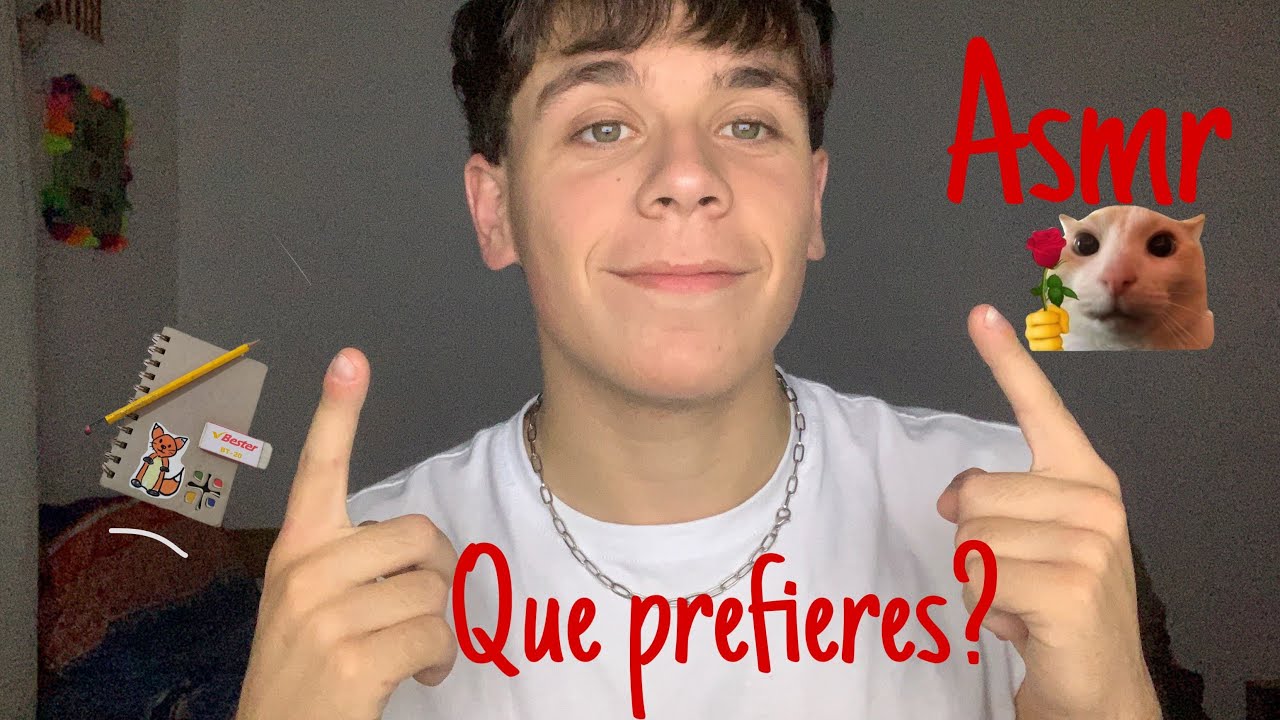 ASMR Que prefieres? TEST - En ESPAÑOL🍀 - YouTube