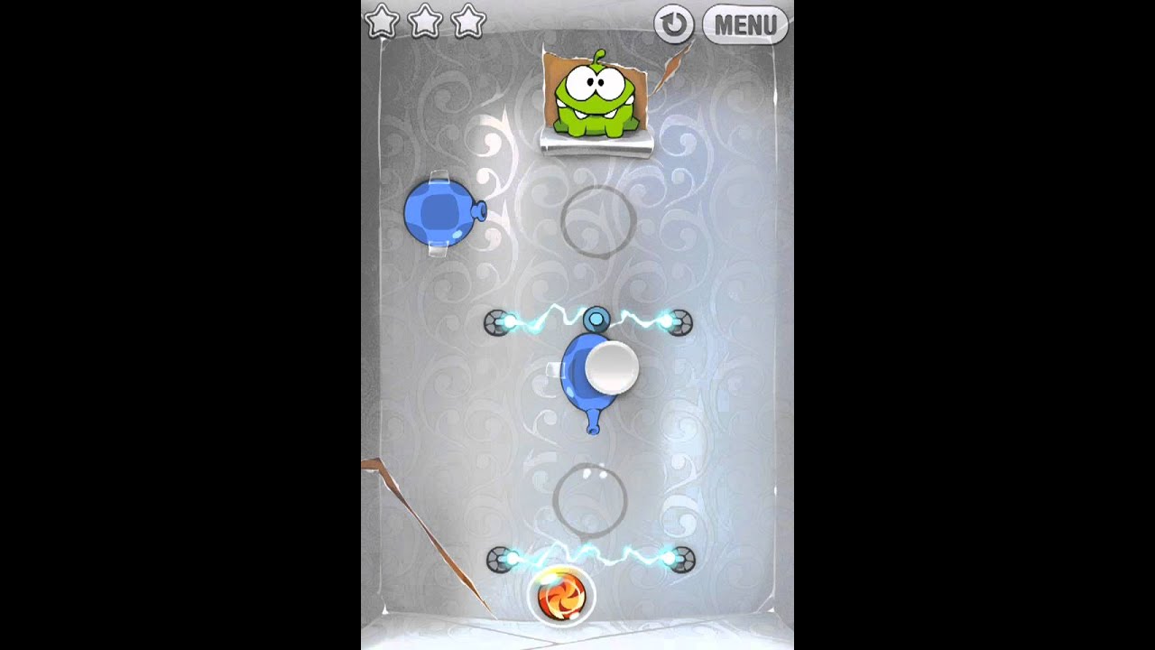 Cut The Rope Walkthrough - Fabric Box - Level 3-18 - 3 Stars - YouTube