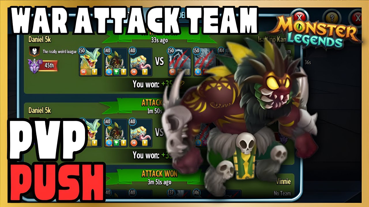 PVP PUSH USING MY WAR ATTACK TEAM: SIBIDU, X MESS, AND SCINTHERUS ...