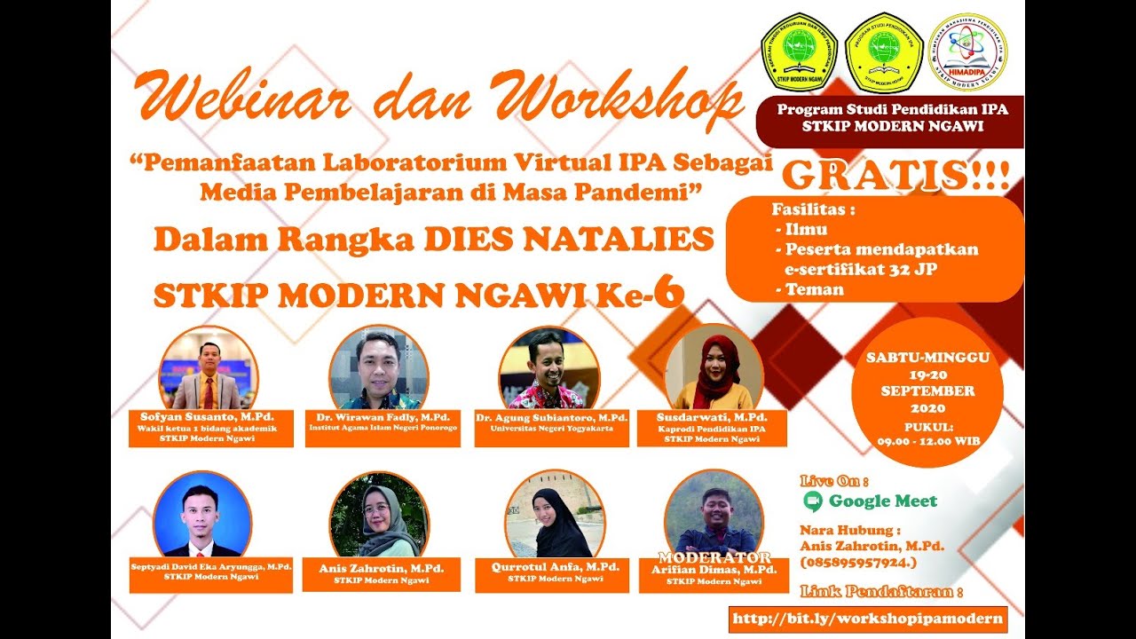 WEBINAR DAN WORKSHOP (HARI I) PROGRAM STUDI PENDIDIKAN IPA STKIP MODERN ...