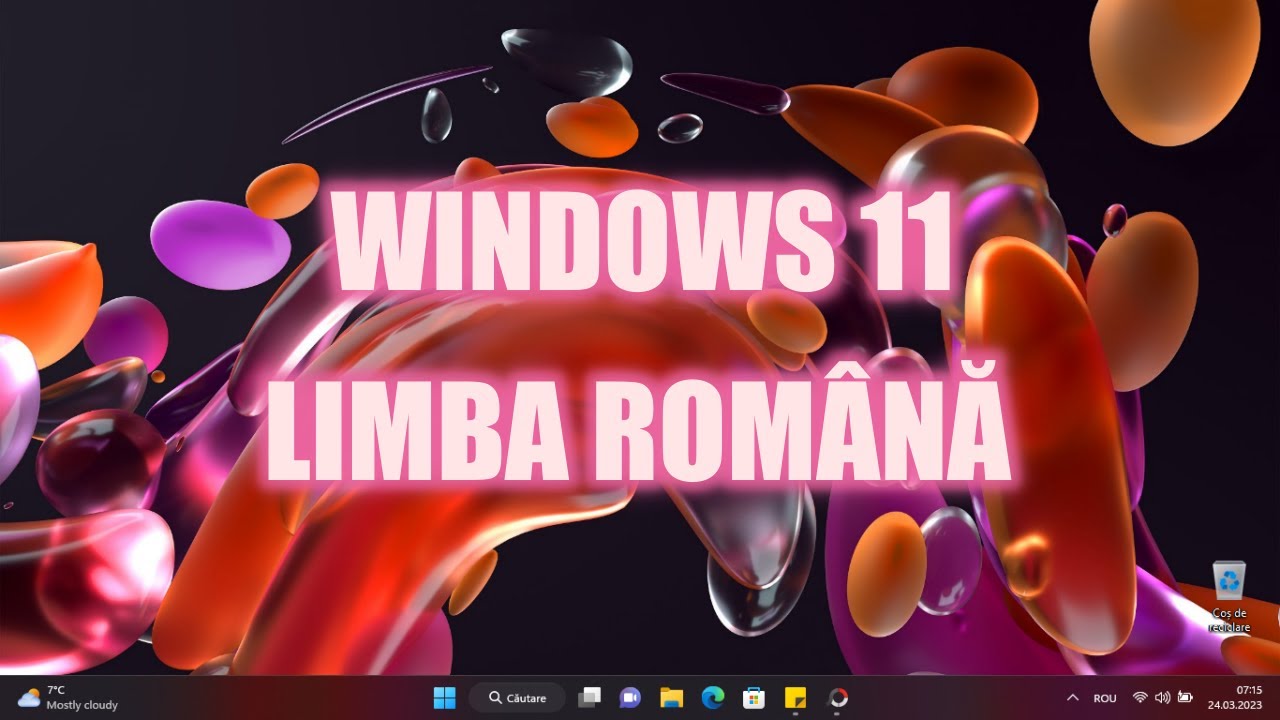 Instalare Limba română WINDOWS 11 - YouTube