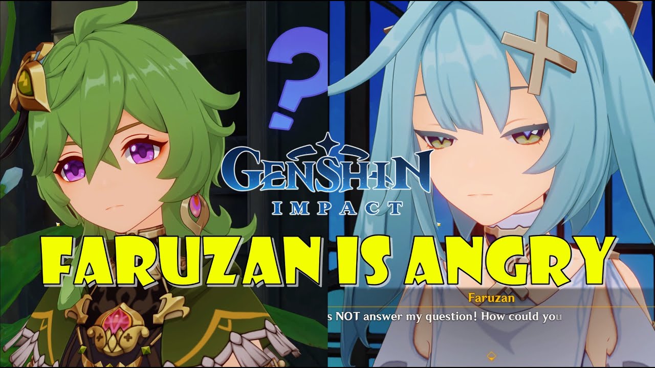 Madam Faruzan is Angry like an Elderly Cutscene - Genshin Impact - YouTube