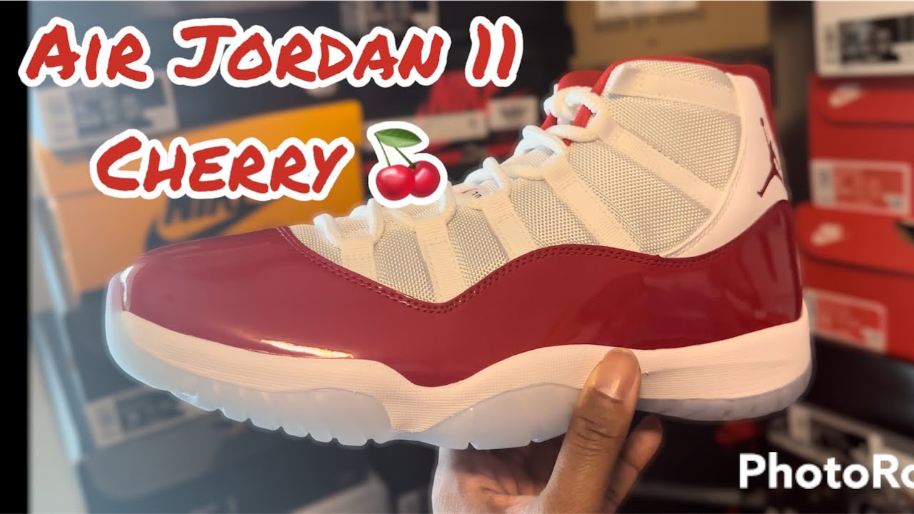 AIR JORDAN 11 “CHERRY 🍒 “ VARSITY RED SNEAKER REVIEW #airjordan11 # ...