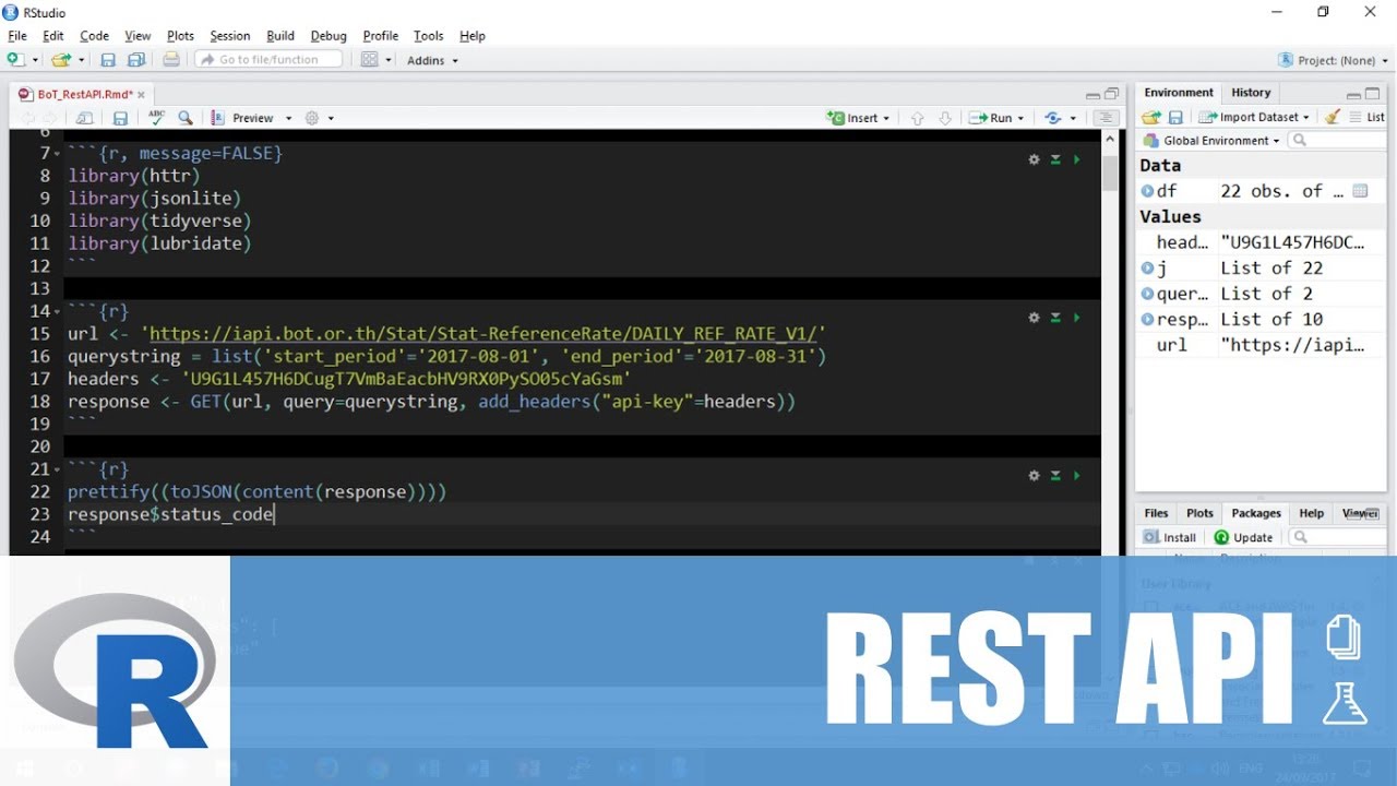 สอน R สำหรับ data science: การเรียกใช้ REST API เพื่อนำผลลัพธ์มาสร้าง ...