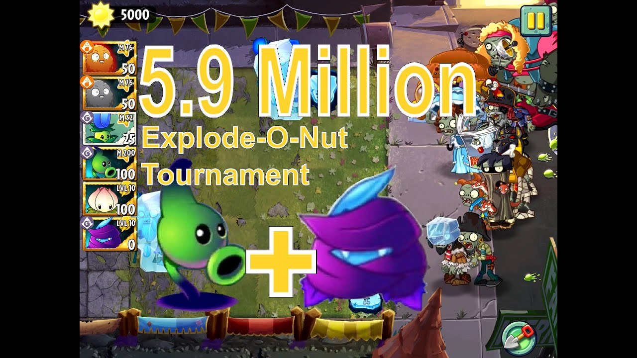 Plants Vs Zombies 2 Explode-O-Nut Tournament! (5.9 Million) Gumnut's ...