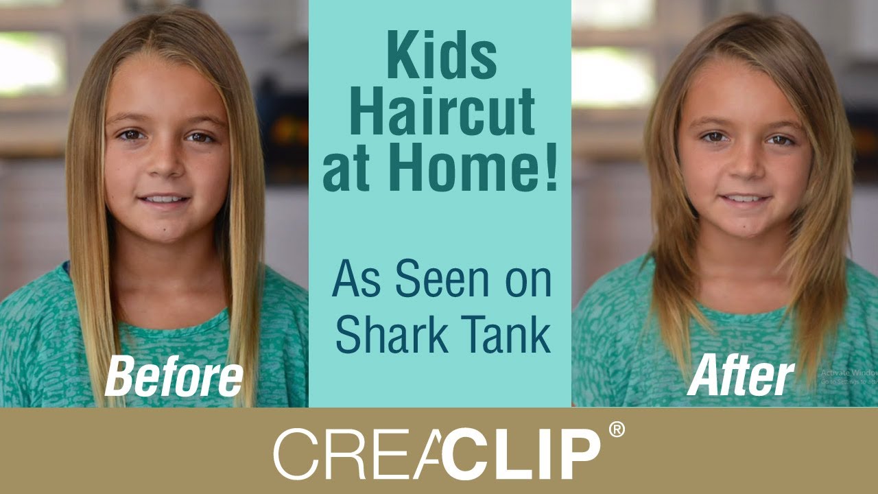 DIY Kids Haircut at Home! As Seen on Shark Tank CreaClip! - YouTube