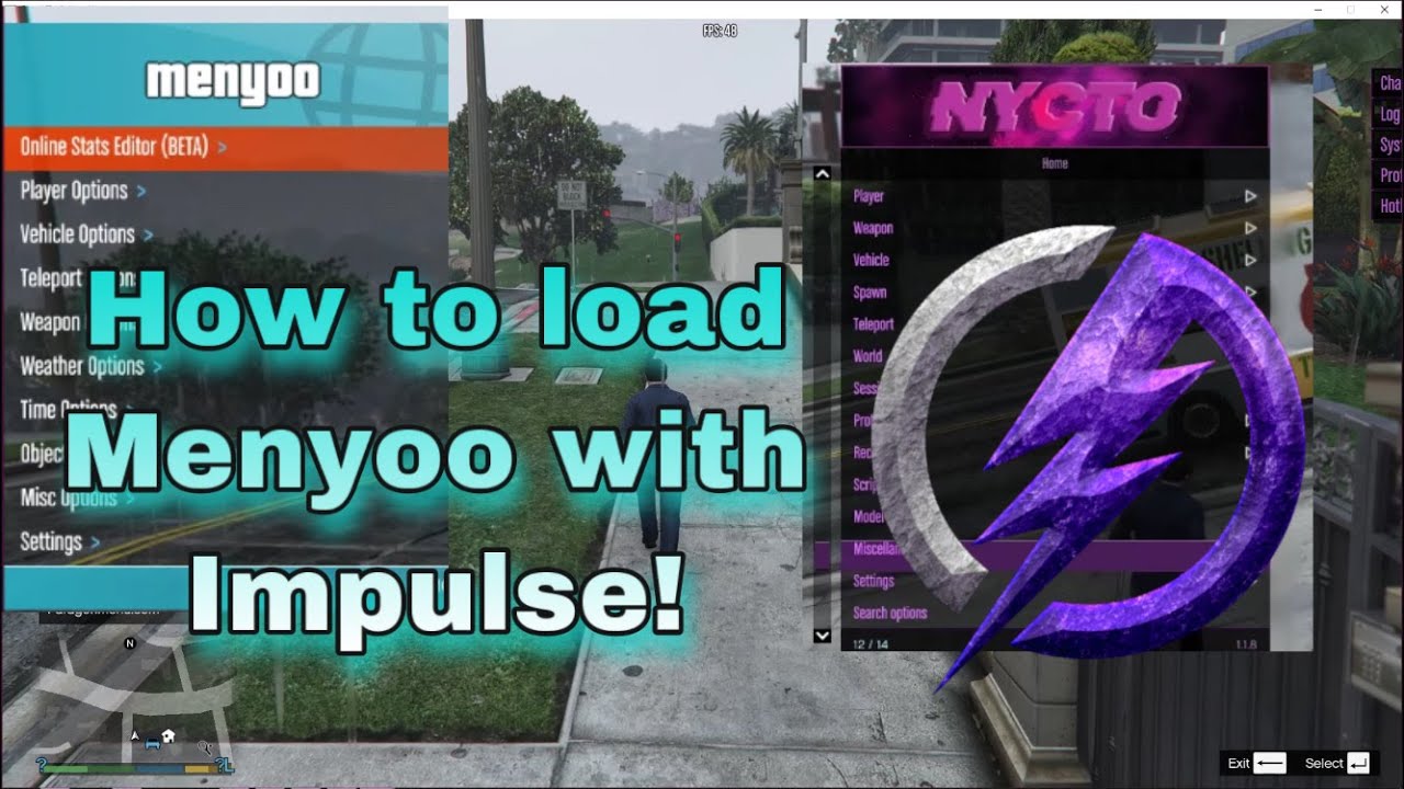 HOW TO LOAD MENYOO WITH IMPULSE VIP | IMPULSE VIP 1.1.8 | SCRIPTHOOKV ...