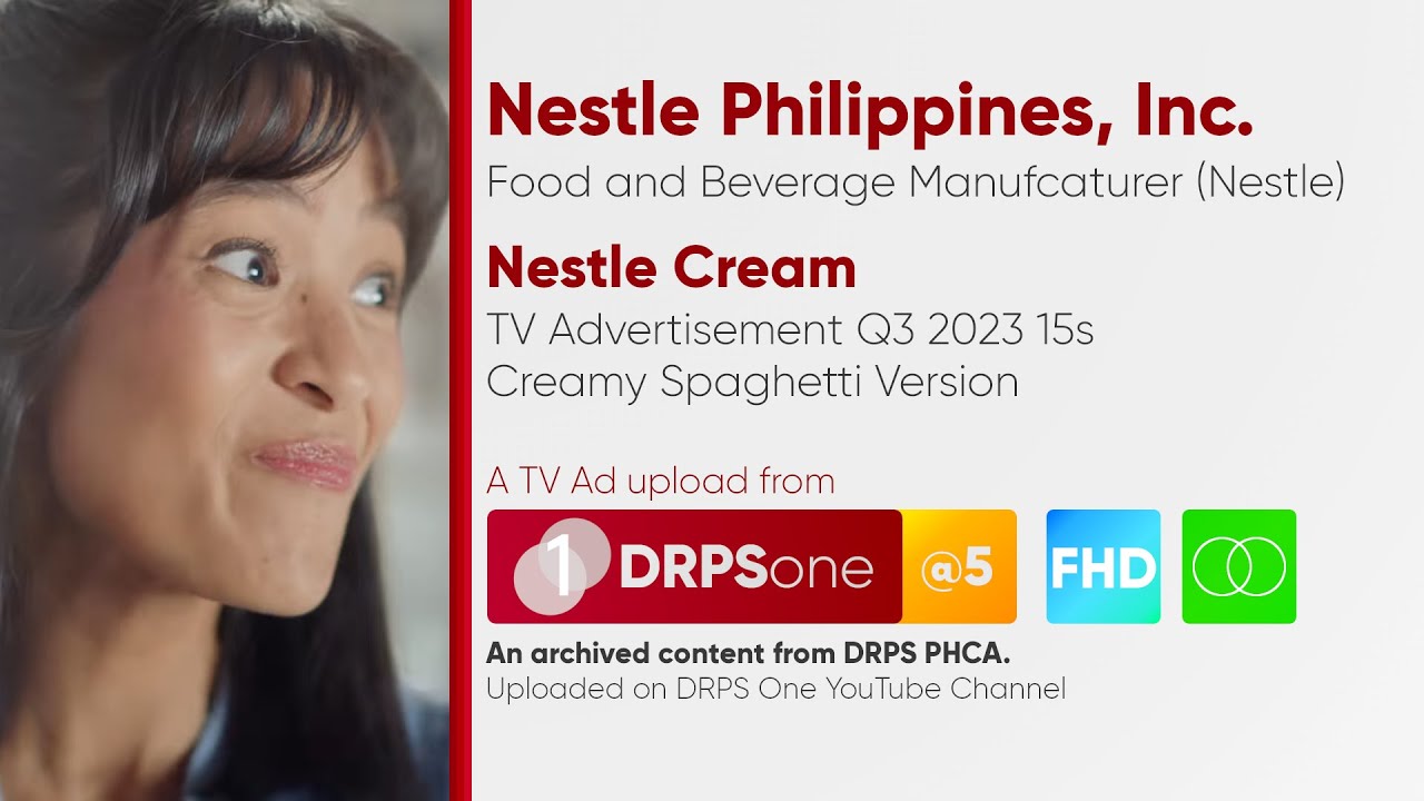 Nestle Cream TV Ad Q3 2023 15s (Philippines, Creamy Spaghetti Version) [HD/ST] - YouTube