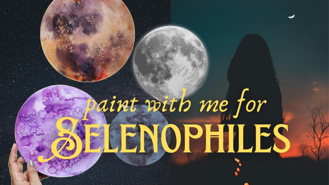 6 ODDLY SATISTYING MOON ART COMPILATION: Watercolor Painting featuring ...