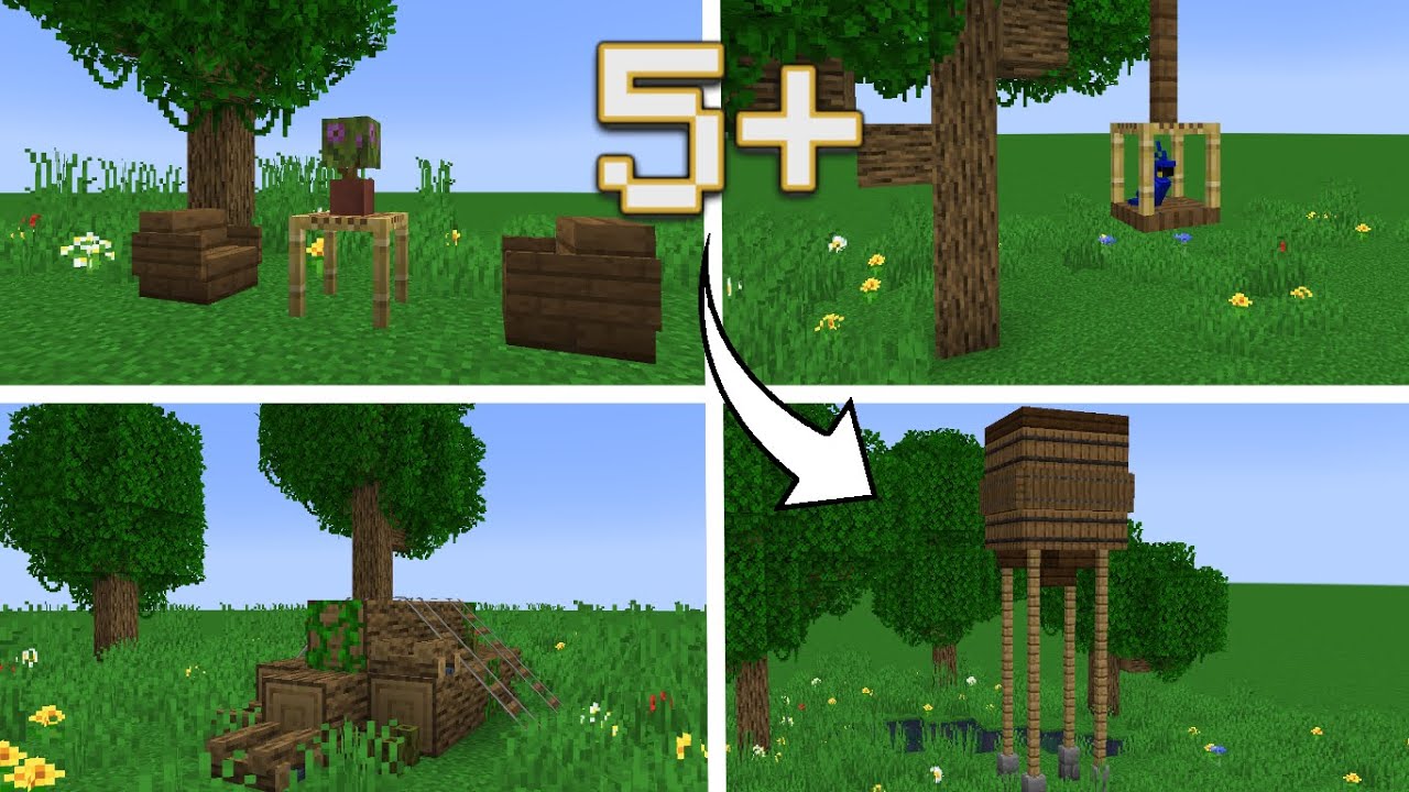 +5 Spring Build Hacks in Minecraft - YouTube