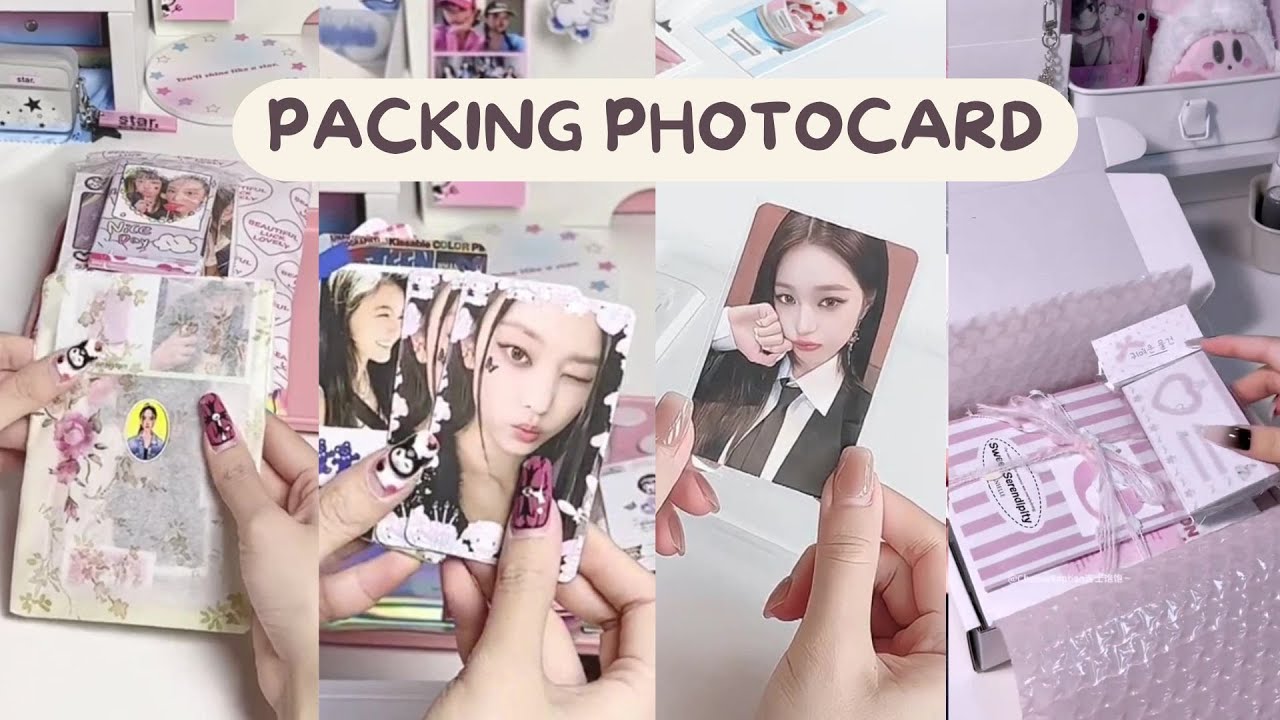 🧡🌸 Packing Kpop Photocards [ ASMR ] Ep.58 | Douyin compilation - YouTube